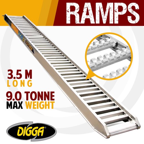 NEW Digga 9 Tonne Aluminium Loading Ramps - Truck Excavator Skid Steer ...