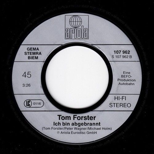 Tom Forster Nur Ein Traum 7" Single Vinyl Schallplatte 73888 | eBay.de