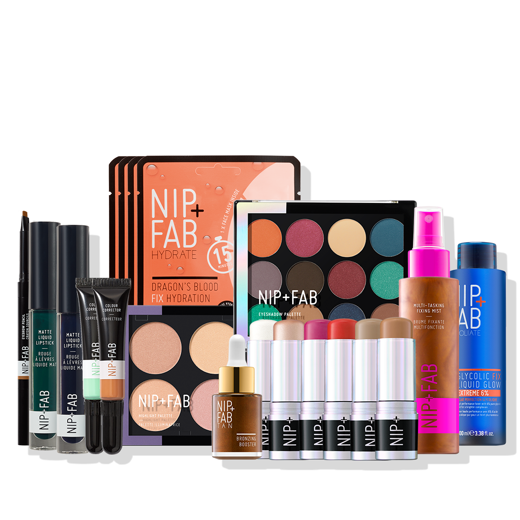 Nip & FAB Platinum Haul Box Favourite Skincare Makeup & Tanning ...