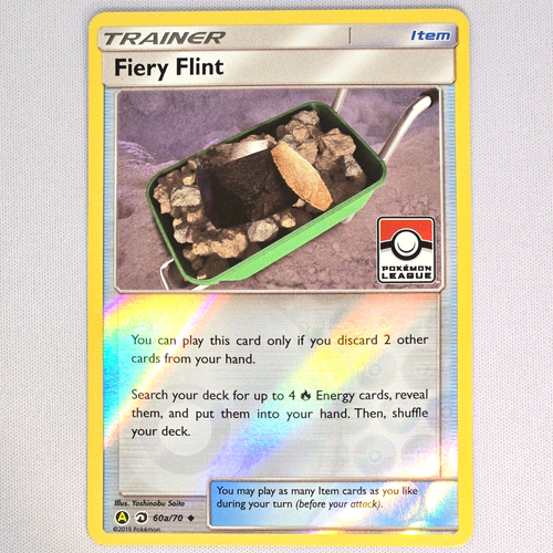 Fiery Flint 60a/70 Dragon Majesty Pokemon League Promo Reverse Holo ...
