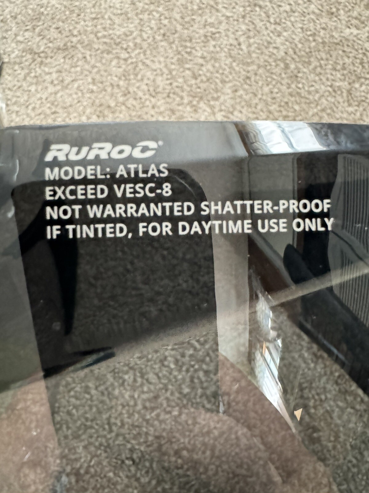 NEW RUROC ** LOT 5** ATLAS VISOR FACE SHIELDS ~ 5 Shields, 2 Sleeves | eBay