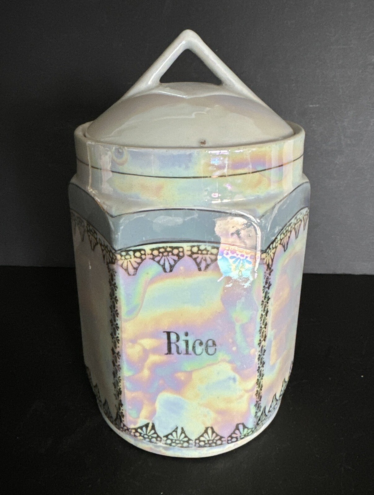 1920s White Block Germany, Porcelain Lusterware Rice & Oatmeal ~ 2 ...