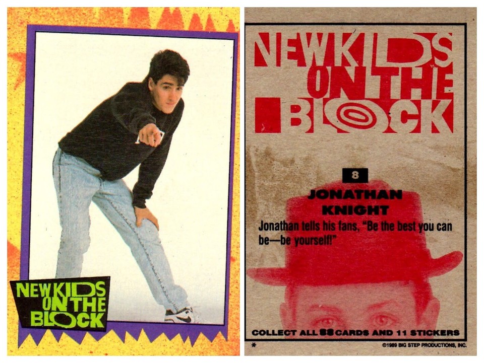 New Kids on the Block Vintage 1989 Topps Cards Big Step Productions Lot ...