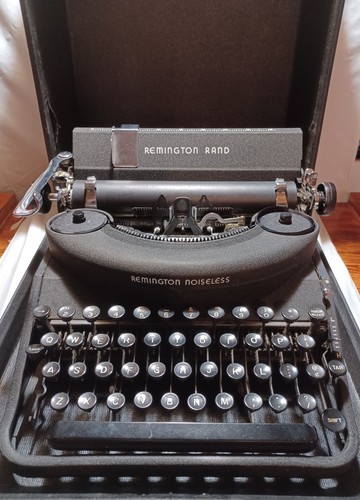 *RARE* 1930's Antique Remington Rand Noiseless Model 7 Typewriter w ...