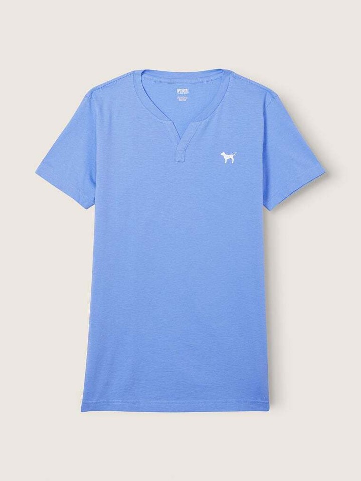 Victoria's Secret PINK CAMPUS / RINGER / HENLEY SHORT SLEEVE T-SHIRT XS ...