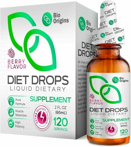 Bio Origins Diet Drops Liquid Dietary Supplement - 2oz for sale online ...