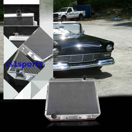 Aluminum 3 Row Radiator For 1957-59 Ford Fairlane Ranchero/Mercury ...