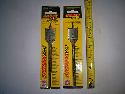 2p - 1" IRWIN SPADE DRILL BIT 6" LONG NEW OLD STOCK MADE IN USA | eBay