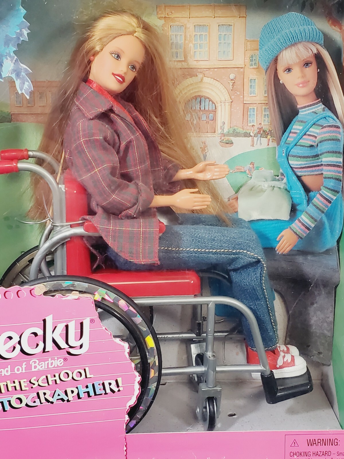NEW 1998 Becky Friend Of Barbie Photographer In Wheelchair Mattel ...