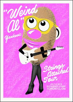 Weird Al Yankovic Toronto 2019 by Brian Methe Ltd Edition APGig Poster ...