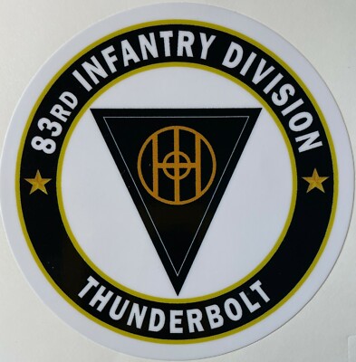 US Army 83rd Infantry Division "Thunderbolt" Sticker Waterproof D386 | eBay