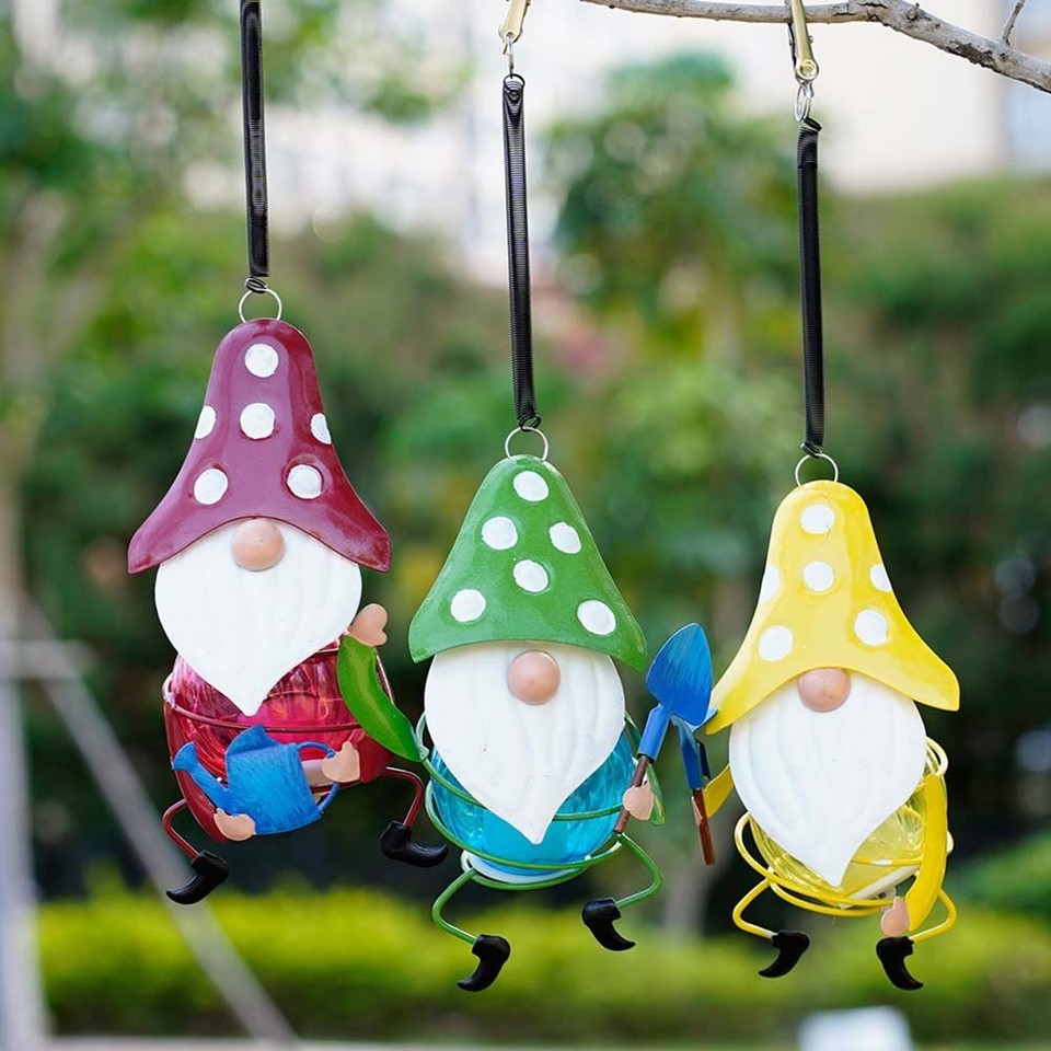 Garden Bounce Toy Spring-Loaded Toy Built-in Solar Charger Colorful ...