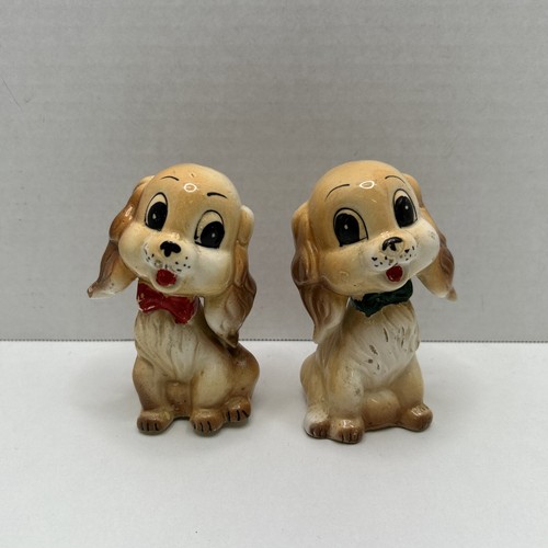 Vintage Commodore Puppy Dogs Cocker Spaniel Salt And Pepper Shakers ...