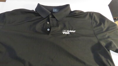 Men’s Nike Golf DriFit Black Graphic Citgard 700 Logo Golf Polo Size XL ...