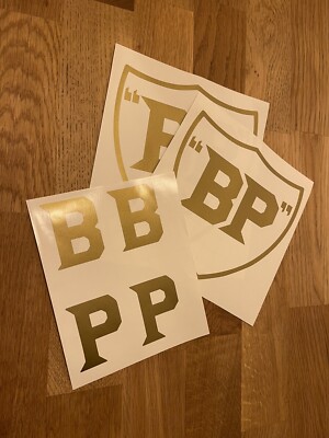 BP shield sticker decal set 2 gallon petrol oil fuel can automobilia ...
