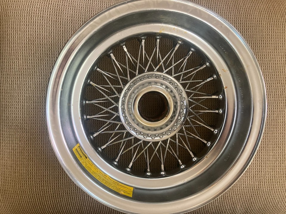 15''x5.5 inch Chrome Wire Wheel | 72 Spokes | TR250 MGC MGC/GT | MGB ...