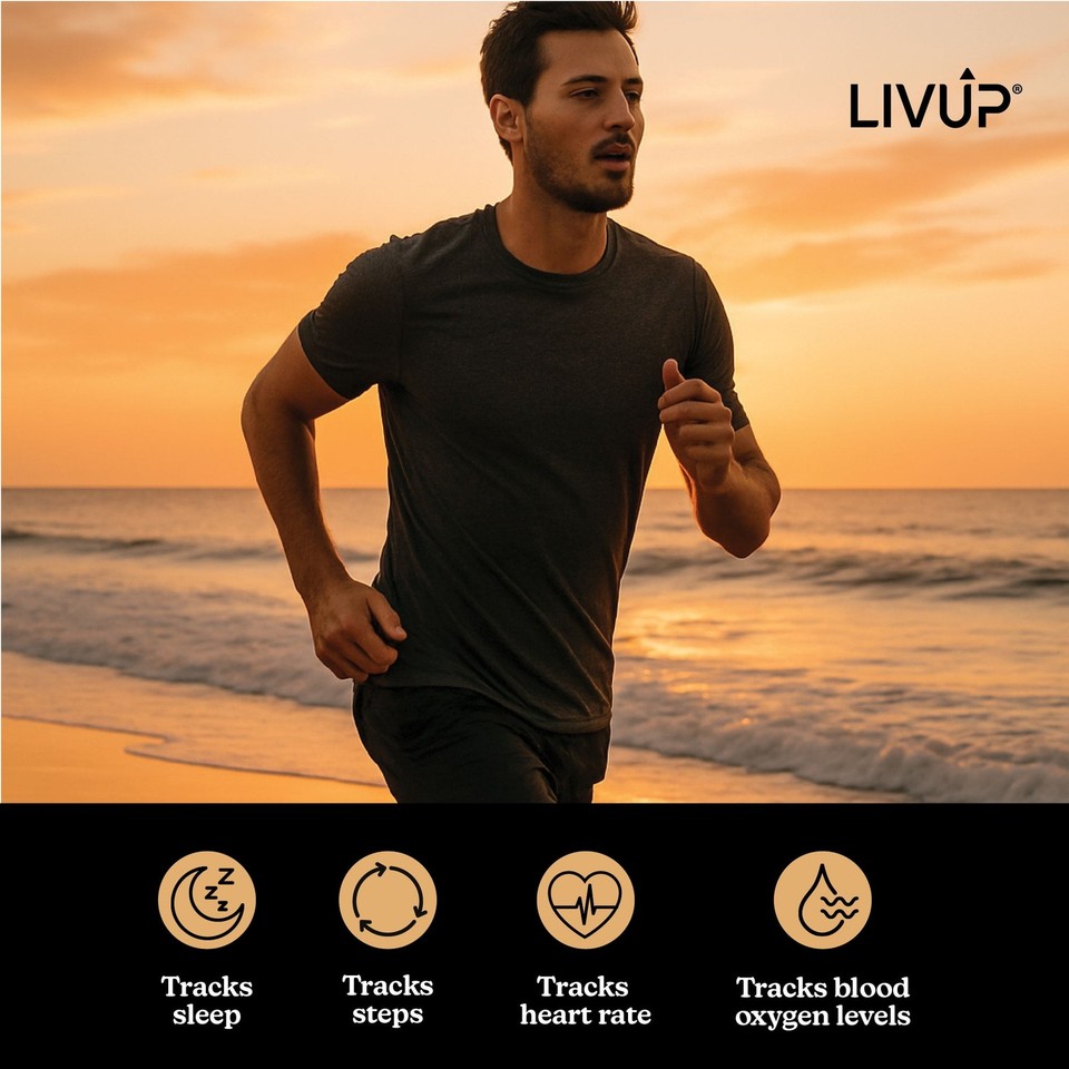 LivUp LU-SMTRNG-500 Smart Ring, Health Monitoring, Sleep Tracking ...