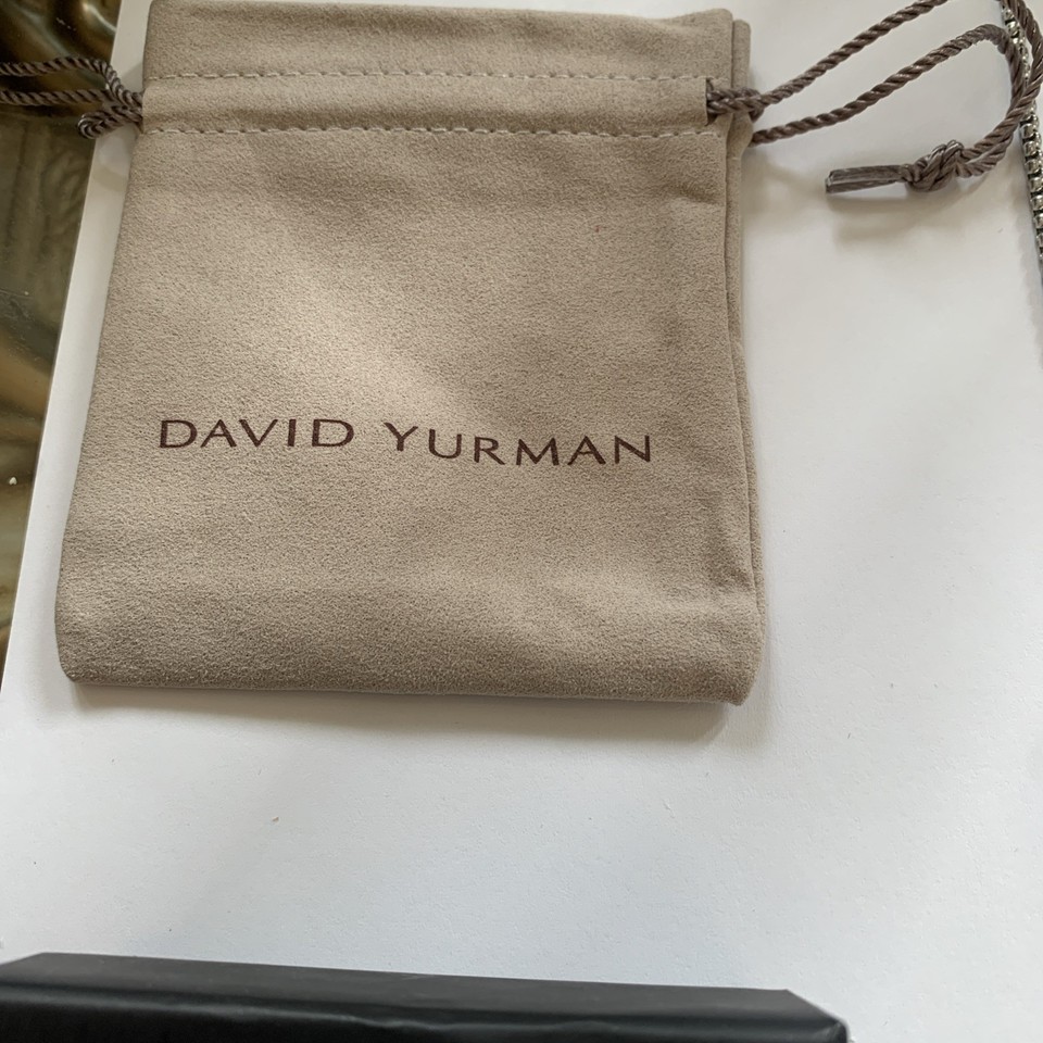 David Yurman Sterling Cable EVIL EYE 🧿 Pendant w/ Box 3MM Chain ...