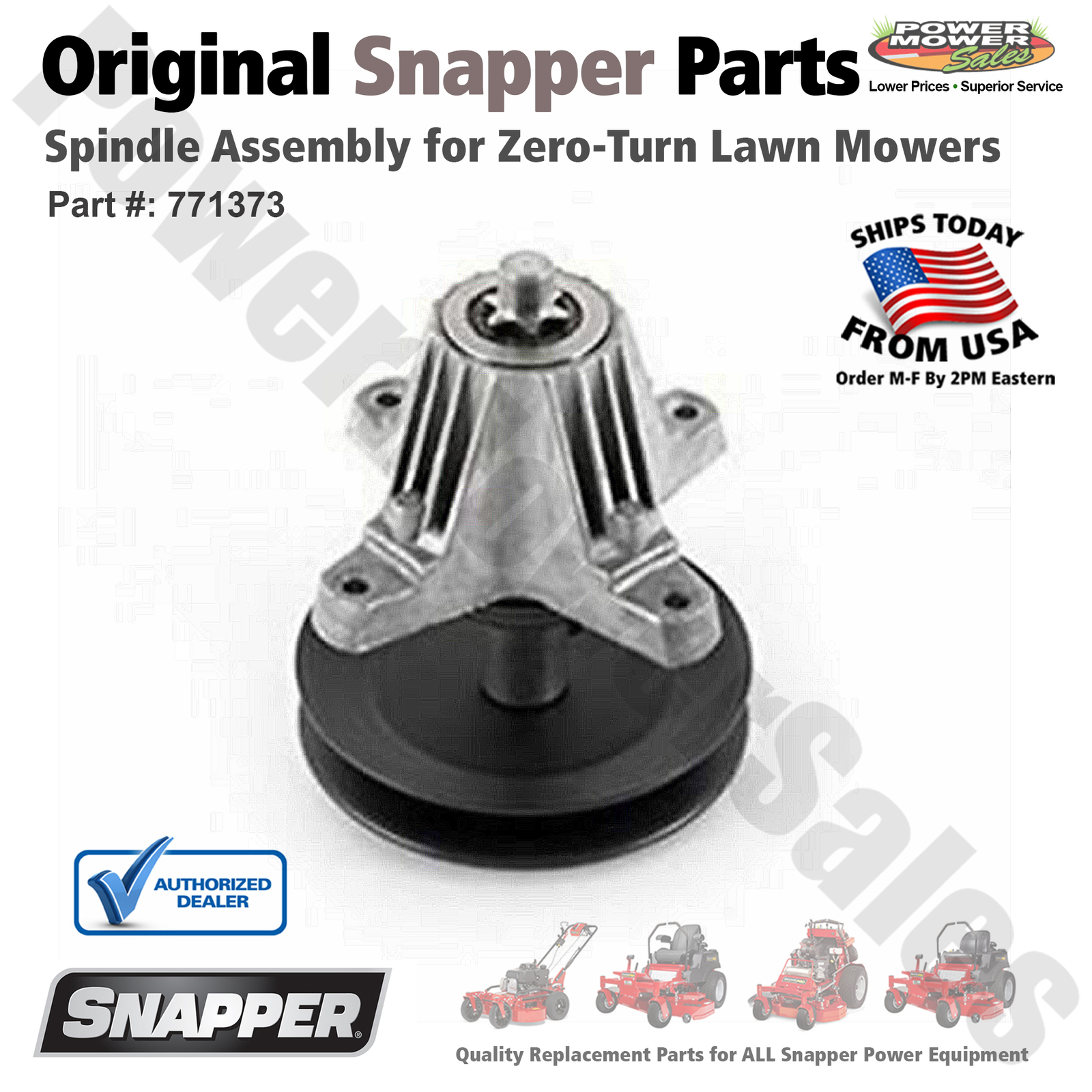 Snapper Spindle Assembly for 2691422-00, 2691567-00, 2691422-00 Mowers ...