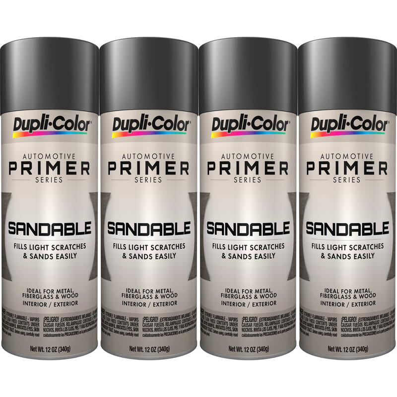 Duplicolor DAP1692 (4-Pack), Automotive Sandable Primer, Aerosol, Gray ...