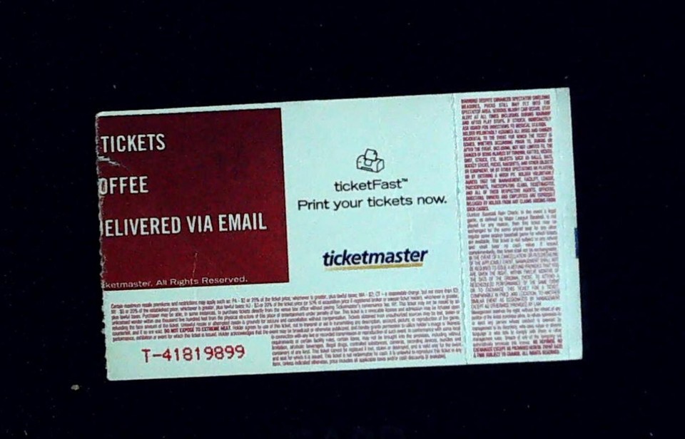 Ween Concert Show Event Ticket Stub Canes Oceanfront Walk San Diego 10 ...