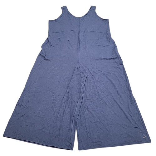 Cuddl Duds Womens Dressy Flexwear V-Neck Jumpsuit Petite 1XP Plus Size ...