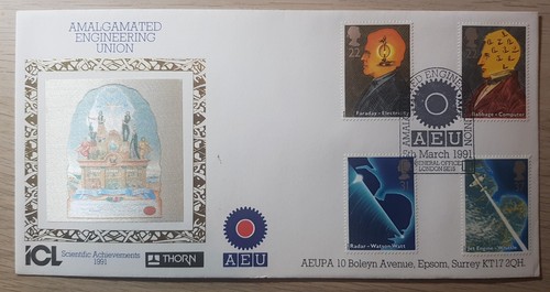 GB First Day Cover: SG1546 Scientific Achmts; Amalgamated Engineering ...