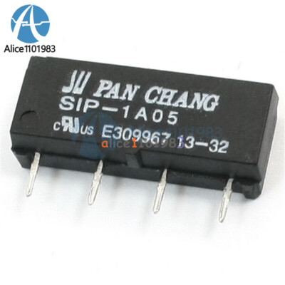 1/2/5/10PCS 4PIN Dry Reed Relay SIP-1A05 Reed Switch Relay DC 5V for ...