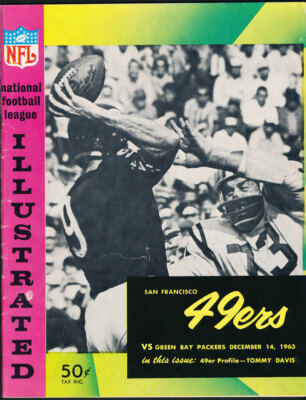SF 49ers v Green Bay Packers **RARE** 1963 Game Program BART STARR v ...