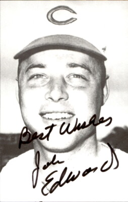 Johnny Edwards Reds Signed 3x5 Repo Postcard 178203 | eBay