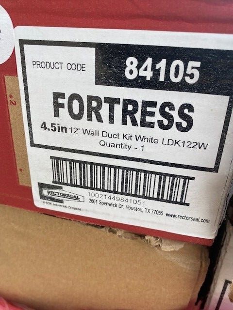 Rectorseal 84105 Fortress LDK 4.5in x 12ft Lineset Wall Duct Kit (NEW ...