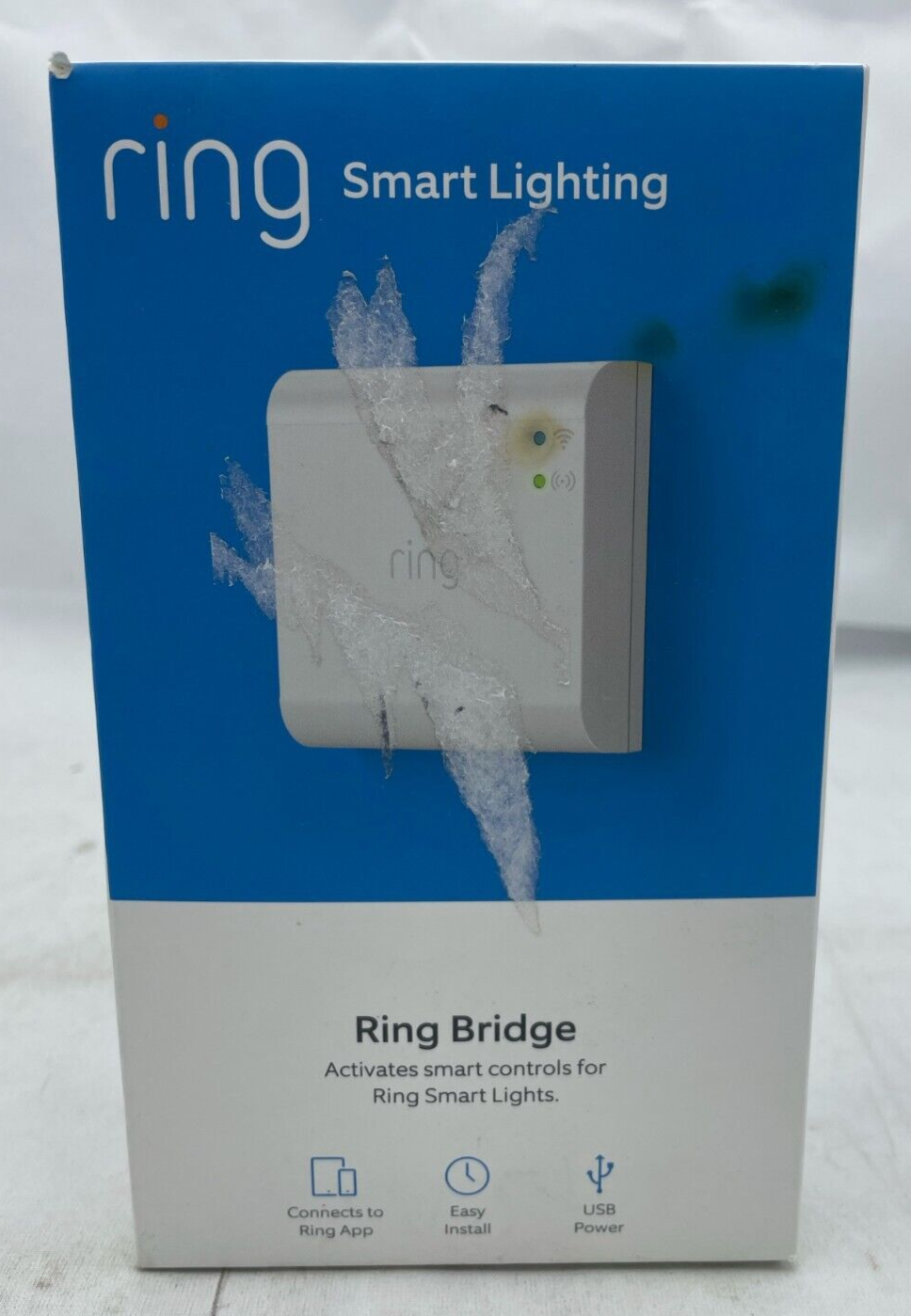 Ring Smart Lighting Ring Bridge White Works W/ Alexa, App Store, Google ...
