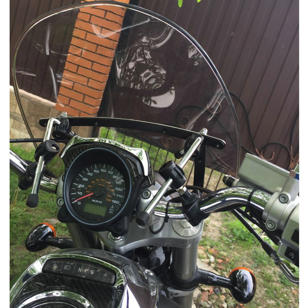 Clear Windshield Windscreen For Harley Heritage Springer Dyna Glide ...