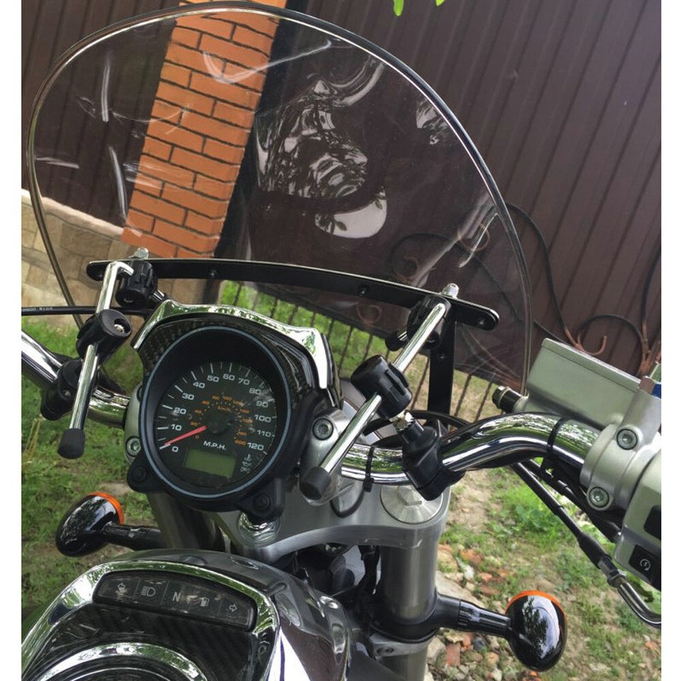 Clear Windshield Windscreen For Harley Heritage Springer Dyna Glide ...