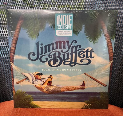 Jimmy Buffett Equal Strain on All Parts Paradise Blue Vinyl Double LP ...