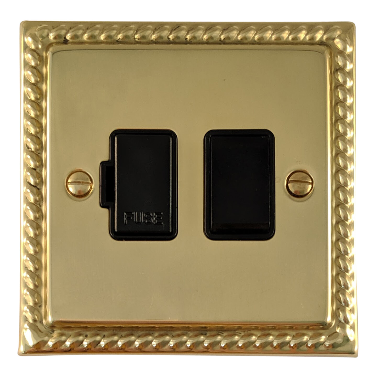 Monarch Roped Polished Brass MBB Light Switches, Plug Sockets, Dimmers ...