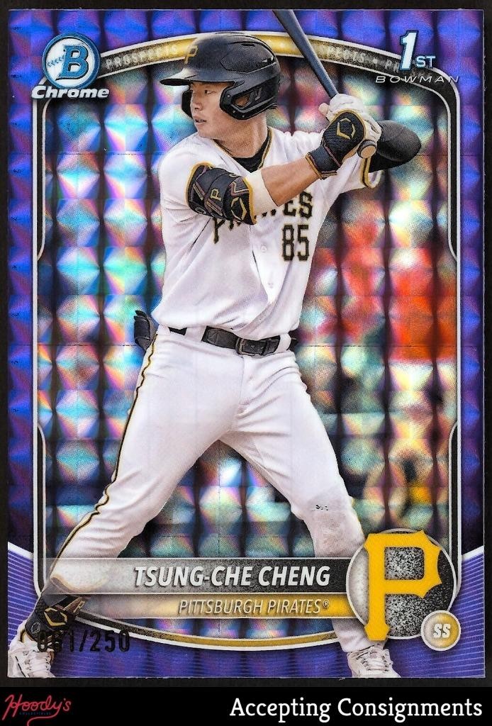 Tsung-Che Cheng 2025 Bowman Chrome #86 Purple Geometric Refractor /250 ...