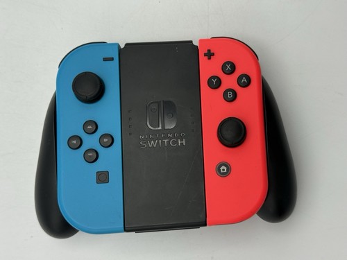 Nintendo Switch Joy Cons Blue (L) / Red (R) Controller + grip OEM | eBay