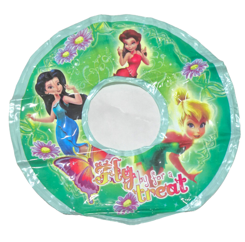 Rare Disney Fairies Tinkerbell Blue Inflatable Swim Ring Float 51cm no ...