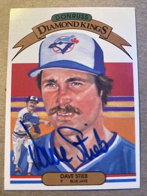 Dave Stieb 1983 Donruss Diamond Kings #9 Autographed Card Toronto Blue ...