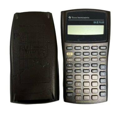 Texas Instruments TI BA II Plus Business Analyst Financial Calculator ...