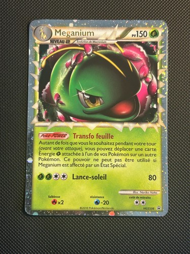 Carte Pokémon Méganium Prime HGSS 08 HeartGold SoulSilver Ultra rare | eBay