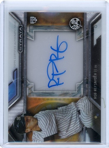 2016 Topps Strata Rob Refsnyder SA-RR RC AUTO YANKEES | eBay