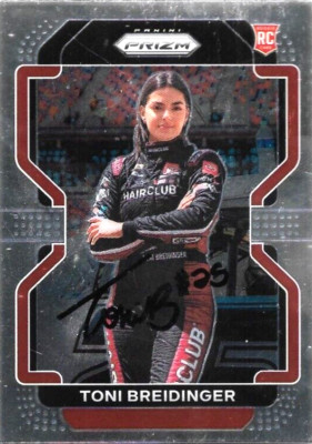TONI BREIDINGER signed 2022 PANINI PRIZM #10 card NASCAR ARCA ROOKIE | eBay