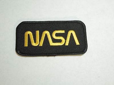NASA Space Program Official Worm Emblem Embroidered Iron On Patch ...