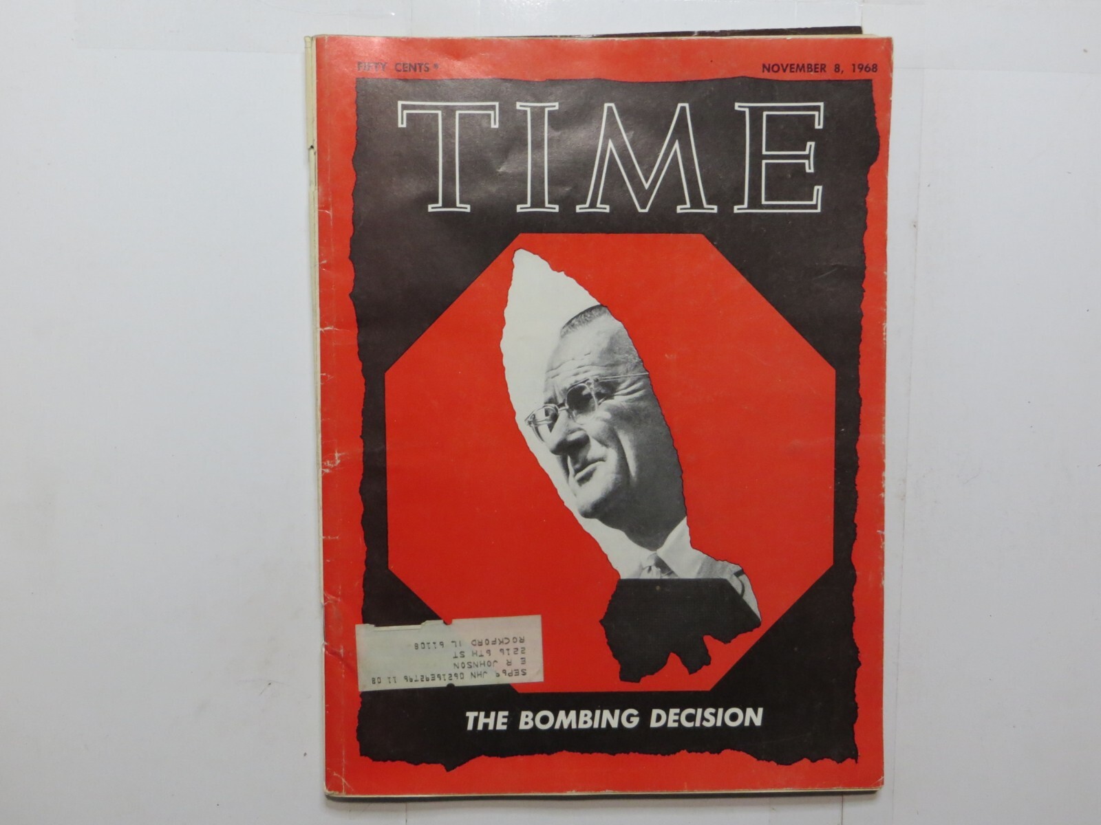 TIME Magazine November 8, 1968 LYNDON B. JOHNSON LBJ Vietnam War 2Tx2 ...