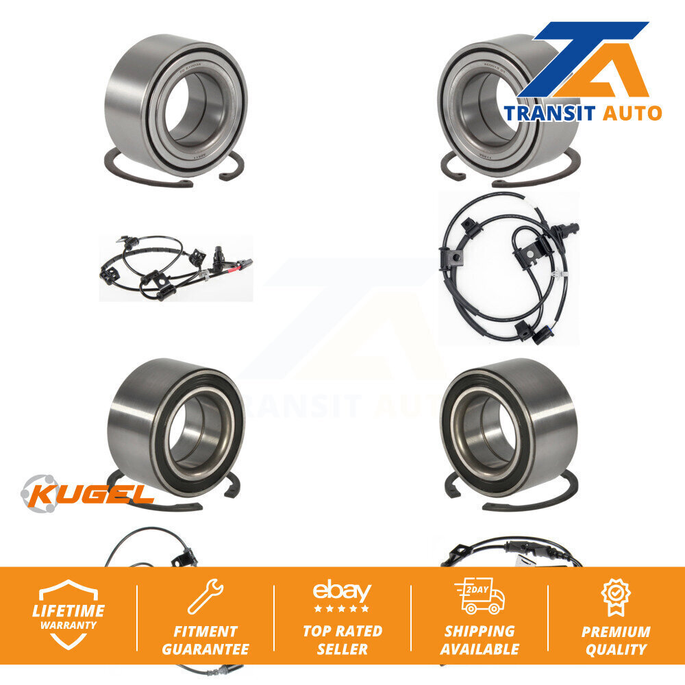 Front Rear Wheel Bearing Sensor Kit (8Pc) For 10-13 Hyundai Tucson with ...