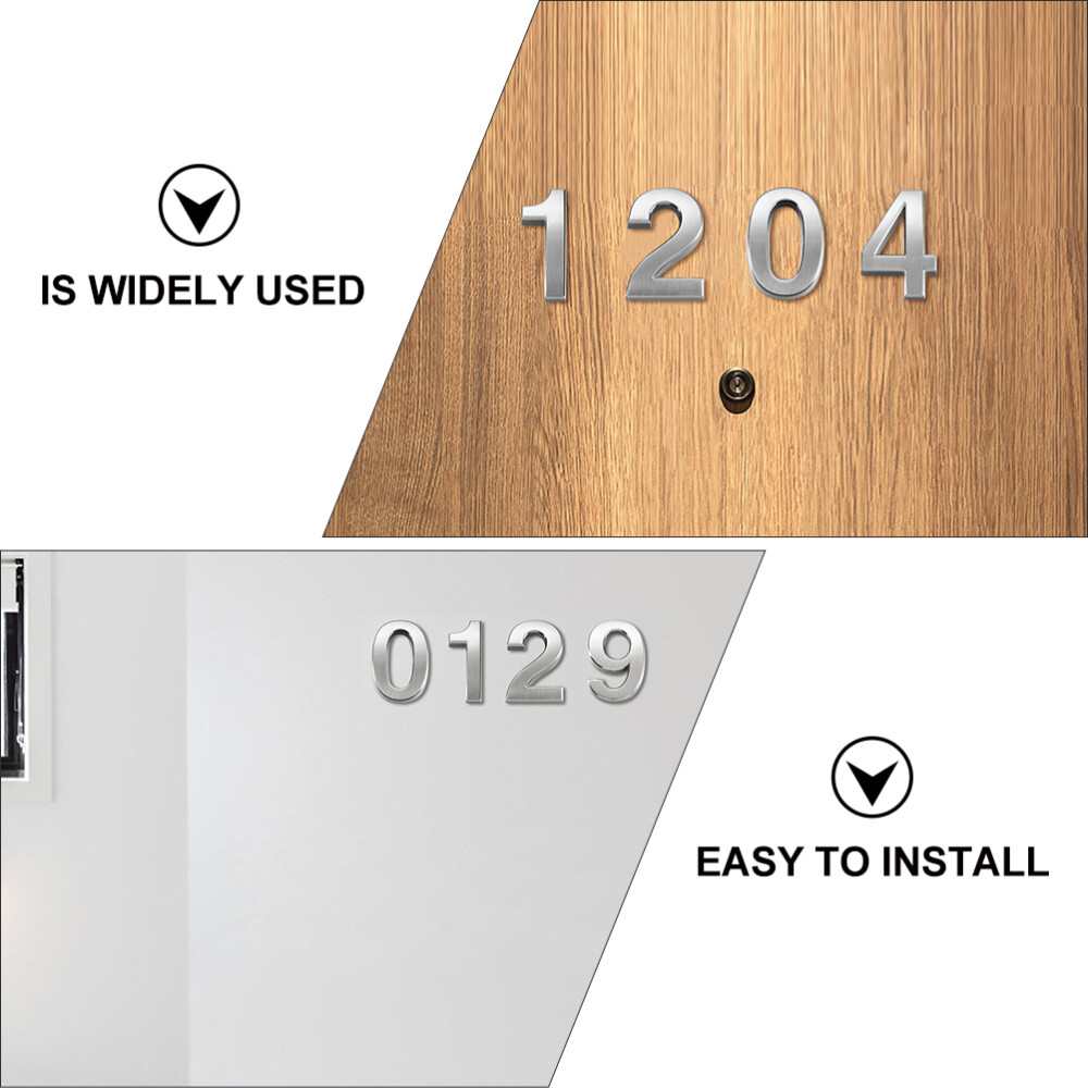 20 Pcs Digital House Number Abs Resin Office Numbers Stickers Door for ...