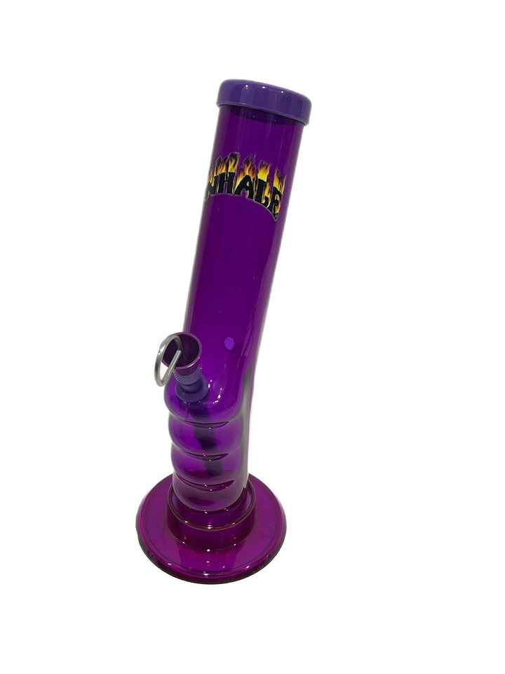 INHALE®️ 1.5X9" GRIP ACRYLIC HOOKAH WATER PIPE WITH THUMB CARB MADE IN ...