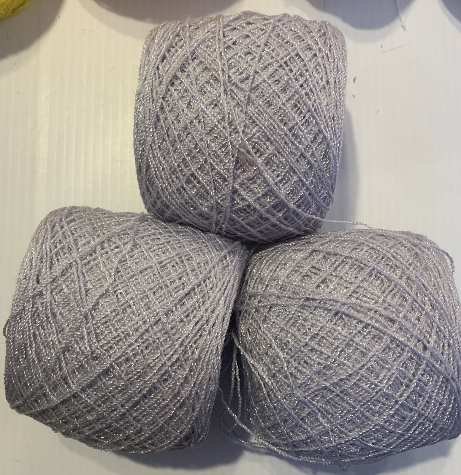 Hilo Lace Crystal Color 3051-Acrylic/Rayon. 900 yards per ball. 1 set ...